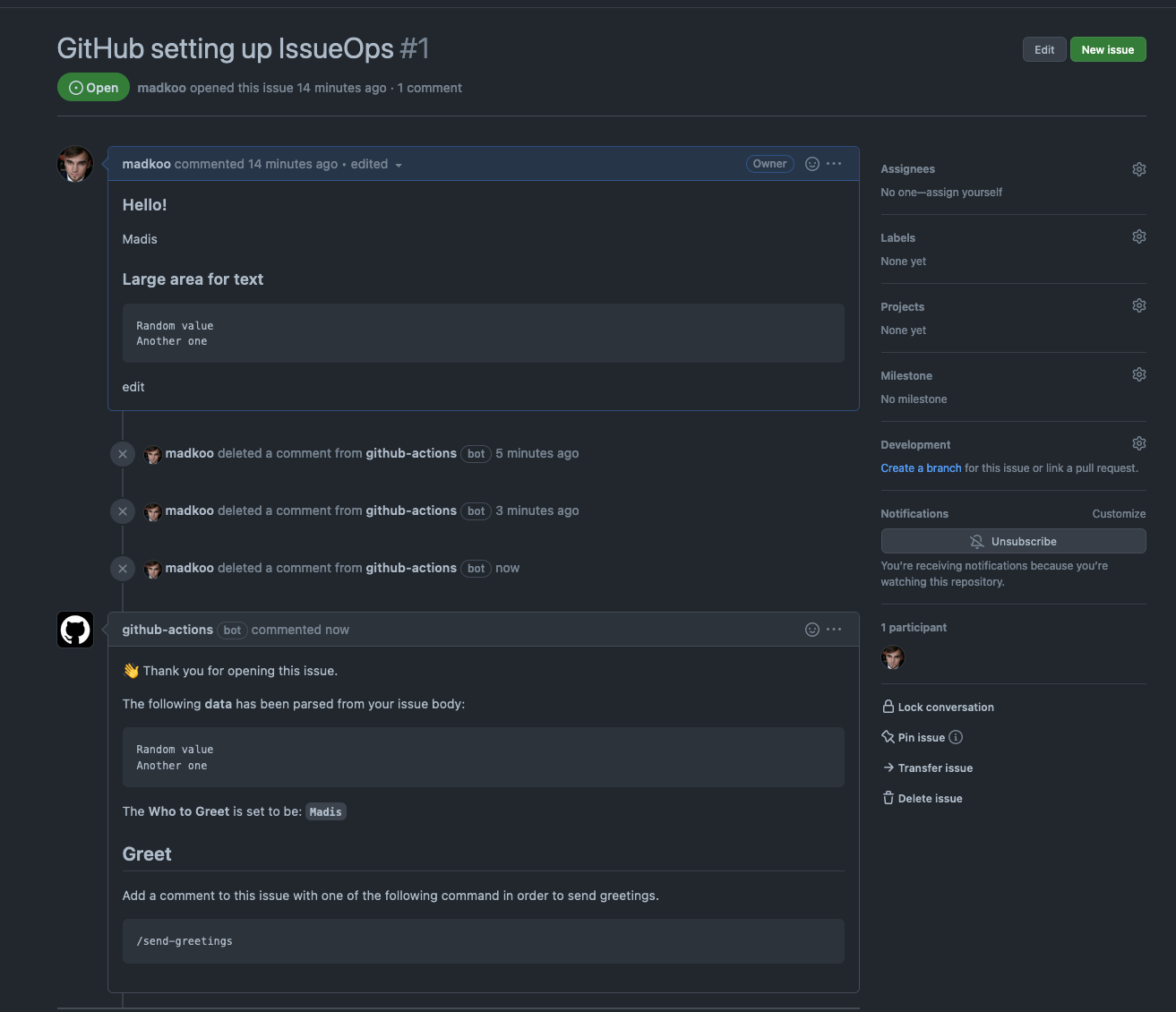 Setting Up Github Issuops
